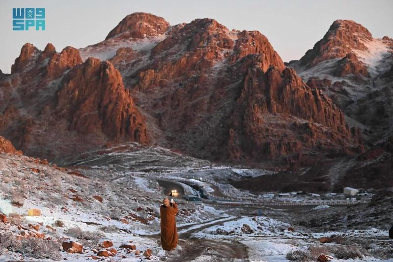 "جبال تروجينا" السعودية .. تكتسي بالثلوج للمرة الثانية | بانوراما | وكالة عمون الاخبارية